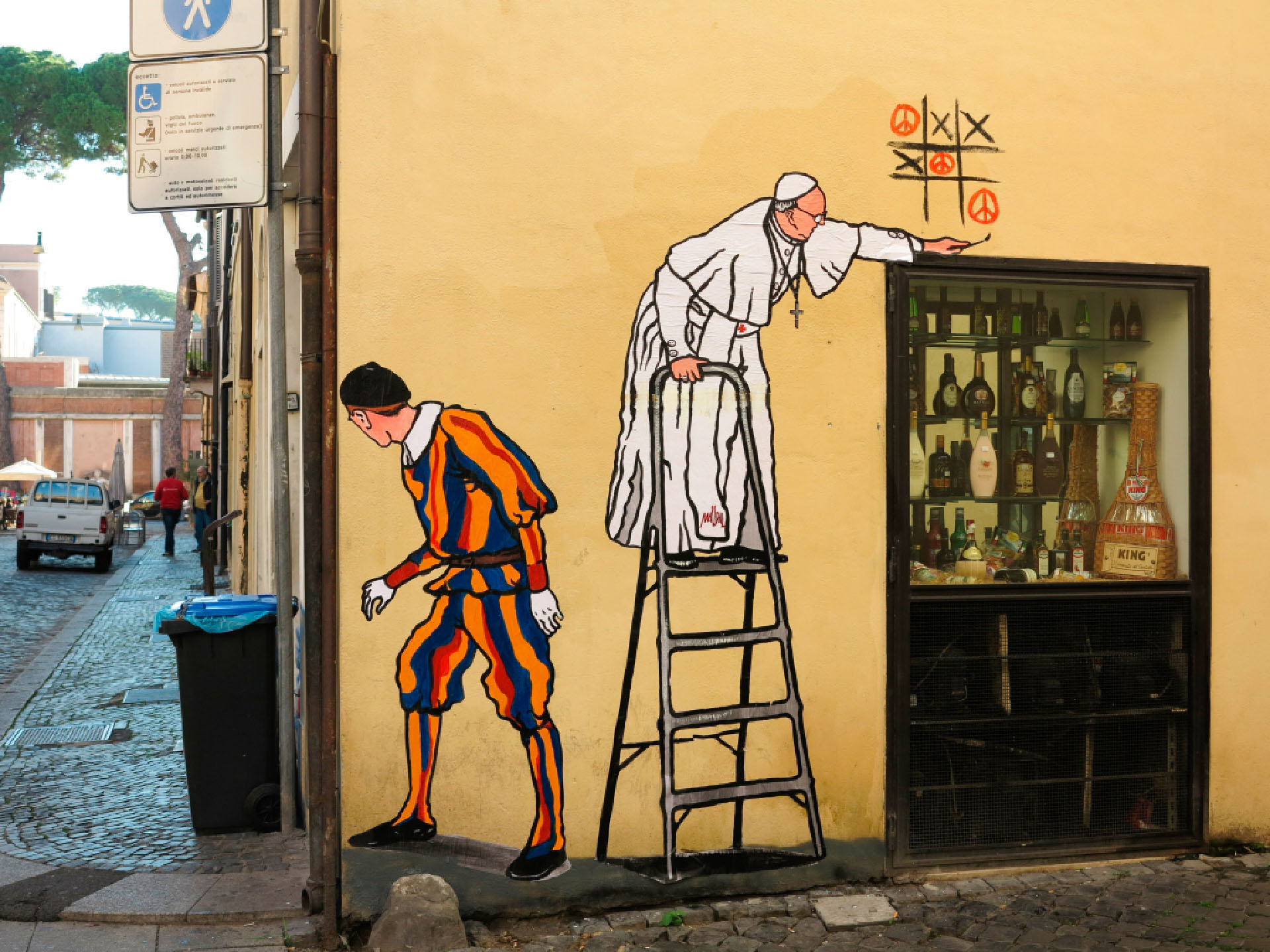 Maupal, l'auteur du graffiti du «Super pape» exposé à Assise – Portail ...