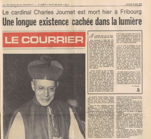 Charles Journet, un théologien dans son siècle – Portail catholique suisse